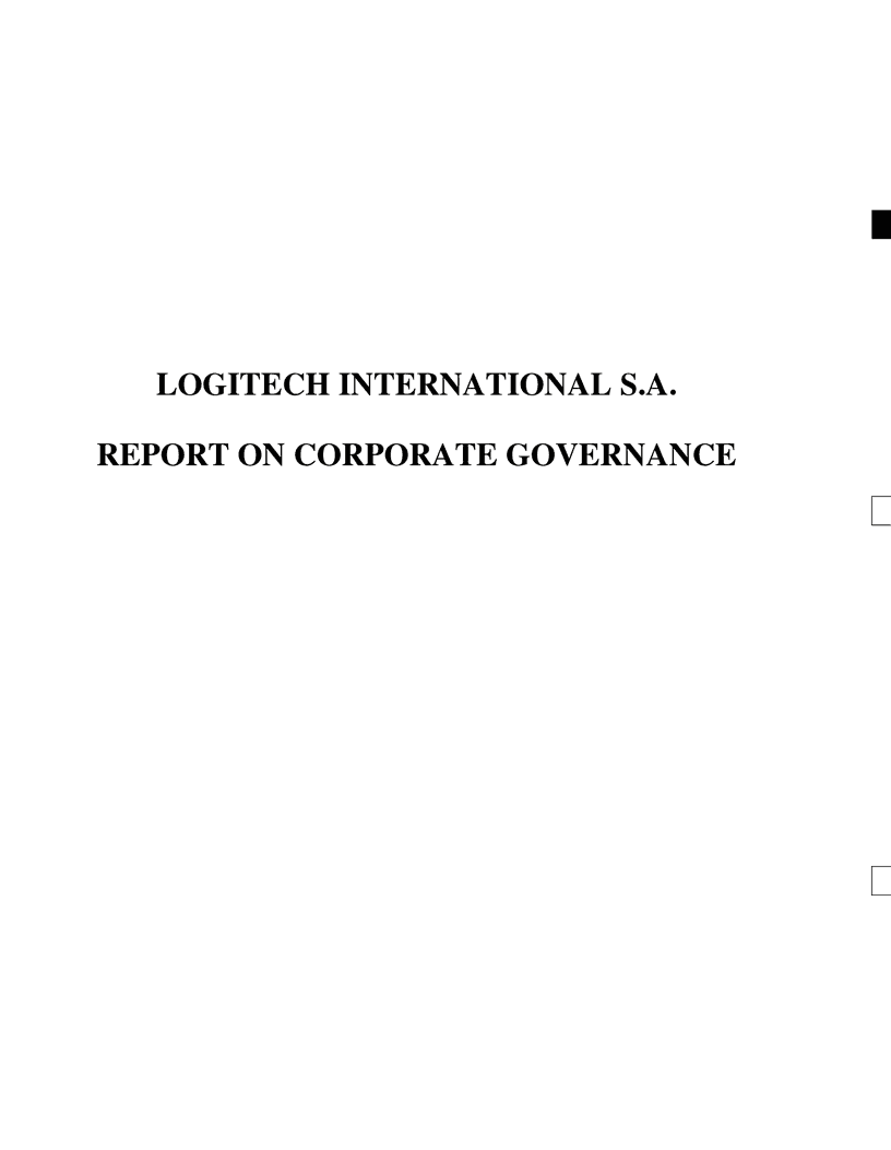 Logitech Annual Report and Financial Review 2004