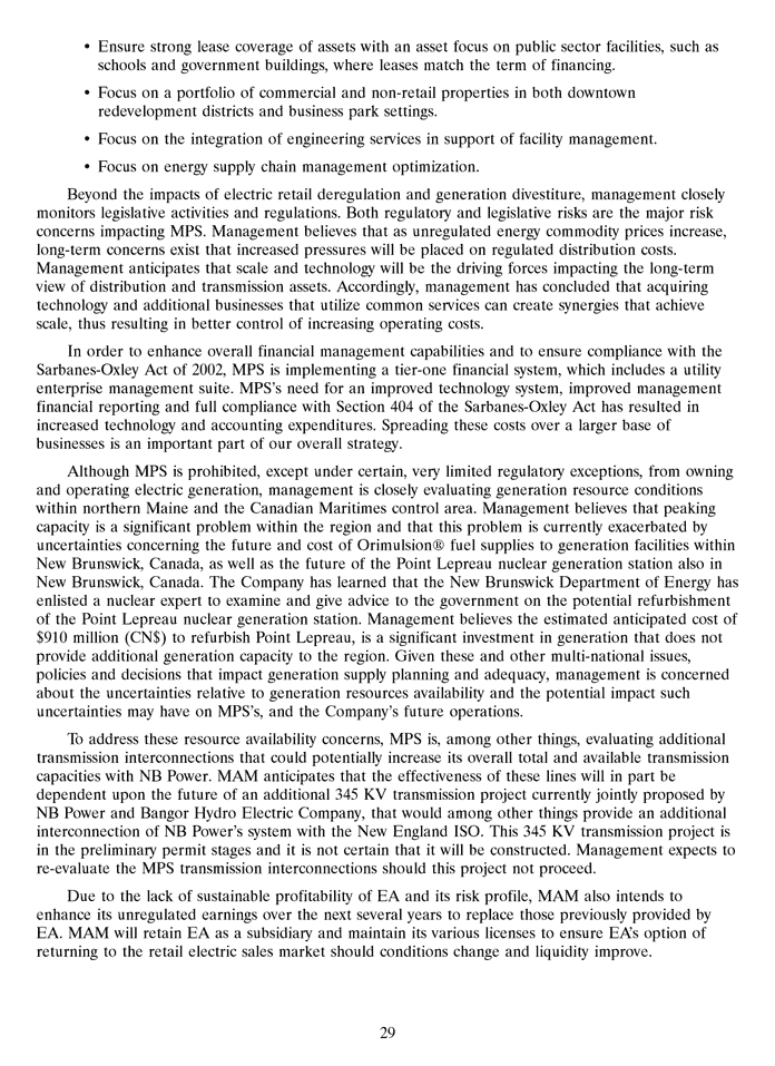 Maine & Maritimes Corporation 2003 Annual Report
