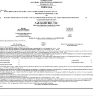 Palisade Bio, Inc. - AnnualReports.com