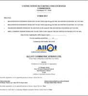 Allot Ltd. - AnnualReports.com