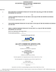 Allot Ltd. - AnnualReports.com