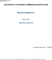 Nemaura Medical Inc. - AnnualReports.com