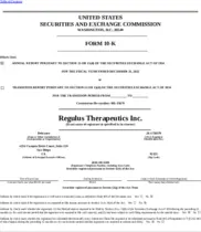 Regulus Therapeutics - AnnualReports.com