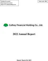 Cathay Financial Holding Co. Ltd. - AnnualReports.com