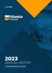 Meeka Metals Limited - AnnualReports.com