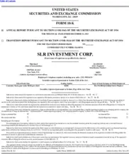 SLR Investment Corp. - AnnualReports.com
