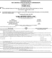 Vor Biopharma - AnnualReports.com