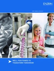 Enzon Pharmaceuticals Inc. - AnnualReports.com