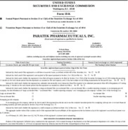 Paratek Pharmaceuticals Inc - AnnualReports.com