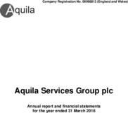 Aquila Services Group PLC - AnnualReports.com